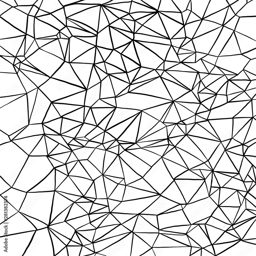 The broken glass.The cracks, lines texture white and black. For posters ...