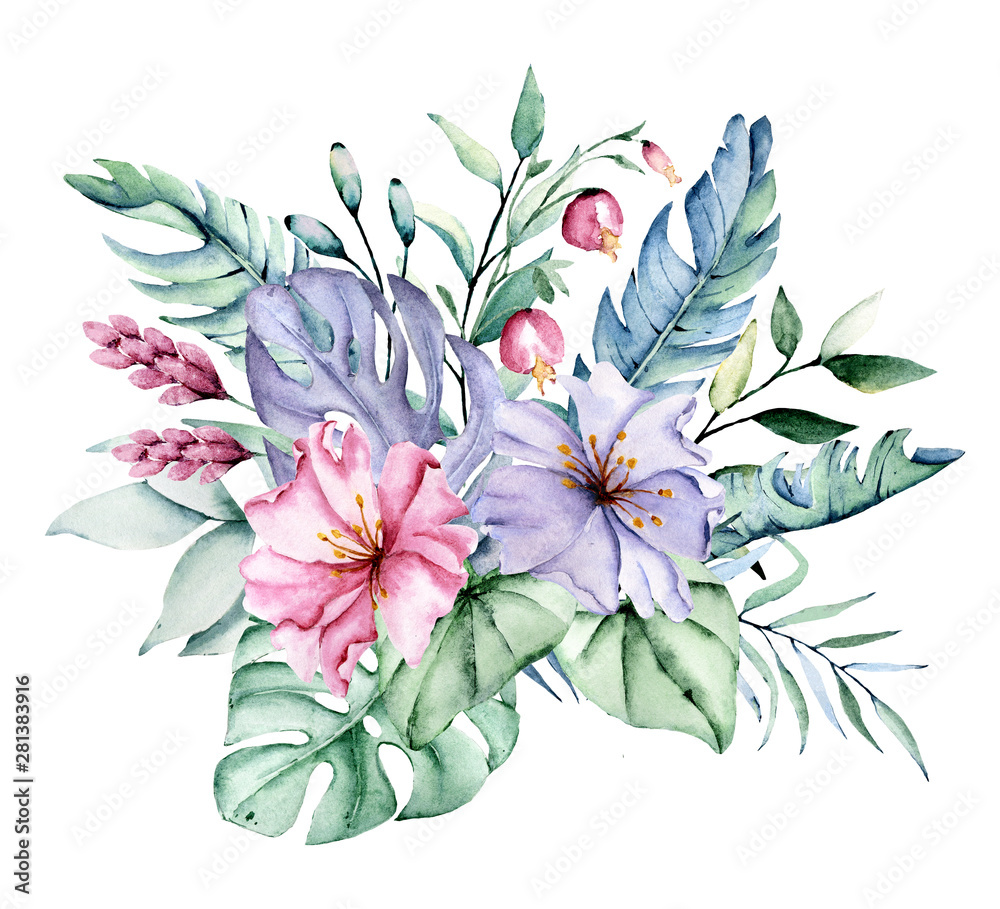 Tropical Flower Clip Art