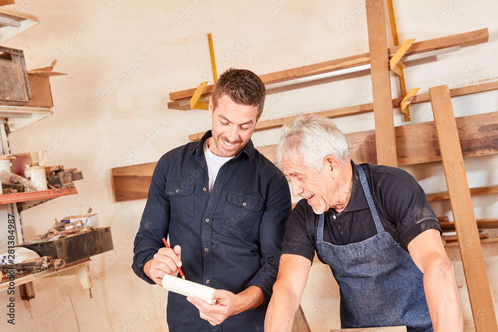 Master and apprentice discuss a mission Stock Photo | Adobe Stock