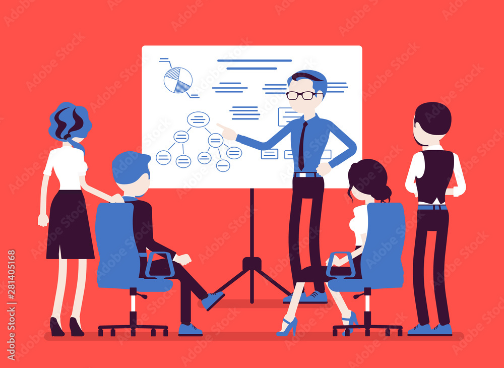 Business Briefing In Office Meeting For Employees New Project business-briefing-in-office-meeting-for-employees-new-project