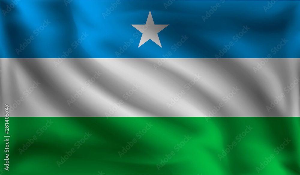 Waving Puntland flag, the flag of Puntland, vector illustration Stock ... Waving Puntland flag, the flag of Puntland, vector illustration Stock ...