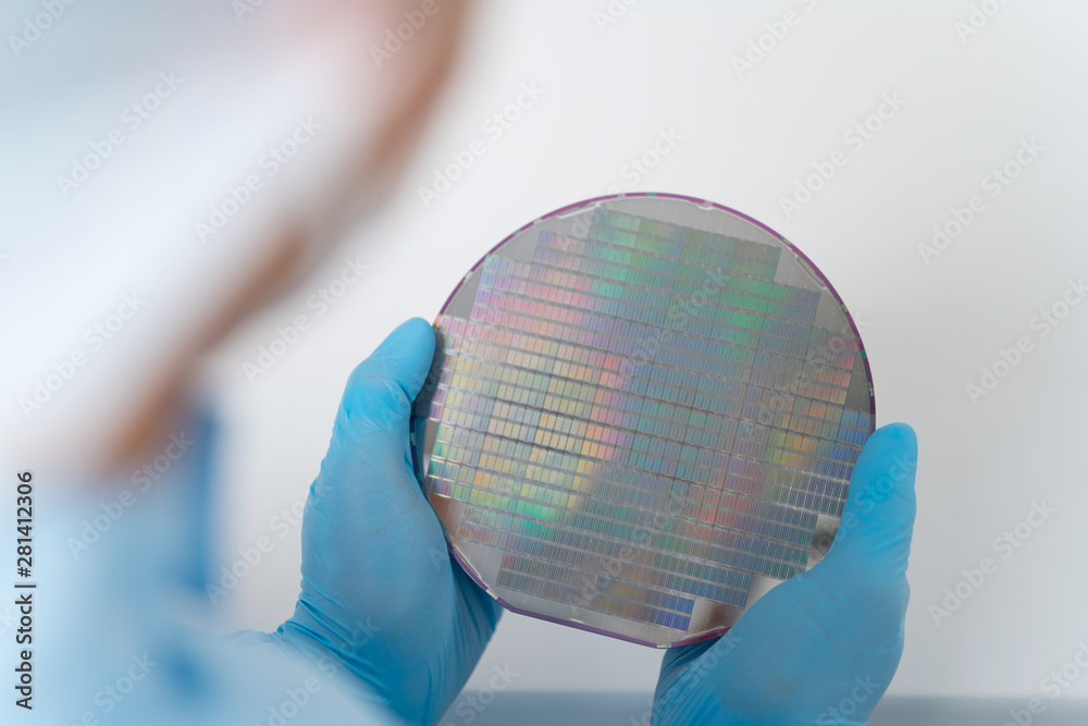 Silicon wafer Stock Photo | Adobe Stock