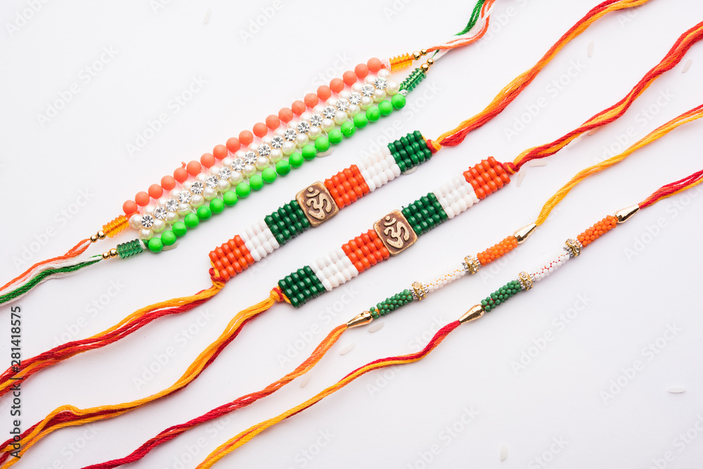 Tricolour Rakhi for Independence Day / Raksha Bandhan which is on the ...