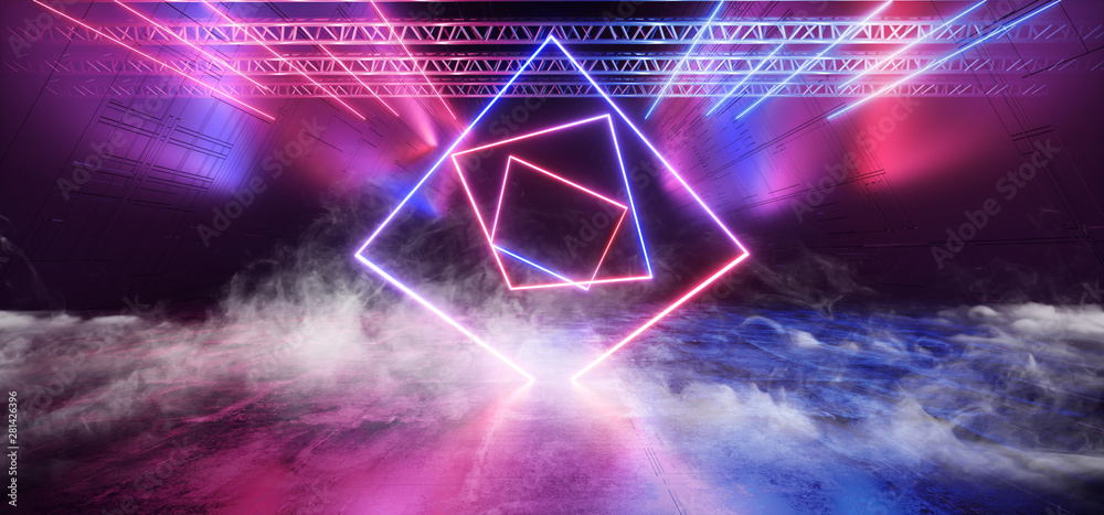 Smoke Stage Night Club Neon Construction Disco Fashion Technology Laser ...