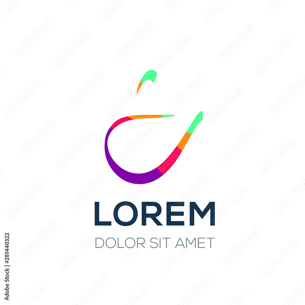 Creative Arabic Logo Calligraphy Letters,Vector illustration Stock ...