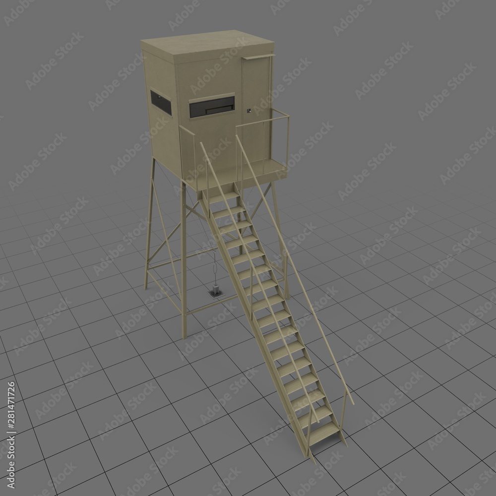 Deer blind Stock 3D asset | Adobe Stock