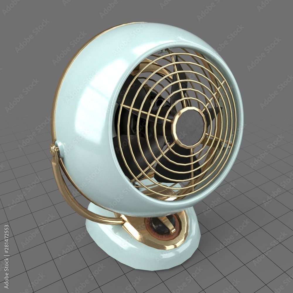 Classic table fan Stock 3D asset | Adobe Stock