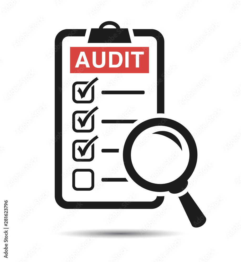Search Icon on a report board, Audit review, Check List Icon. Stock ...