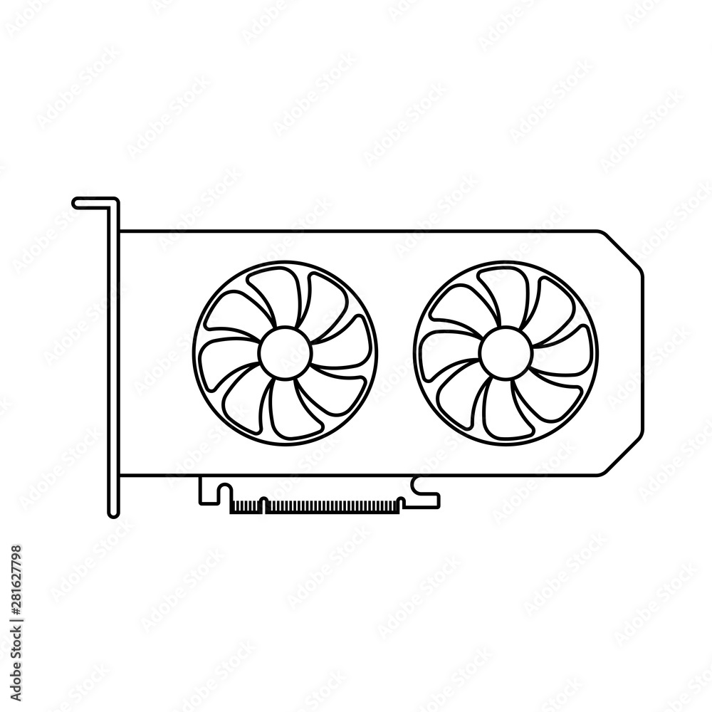 GPU Icon Stock Vector | Adobe Stock