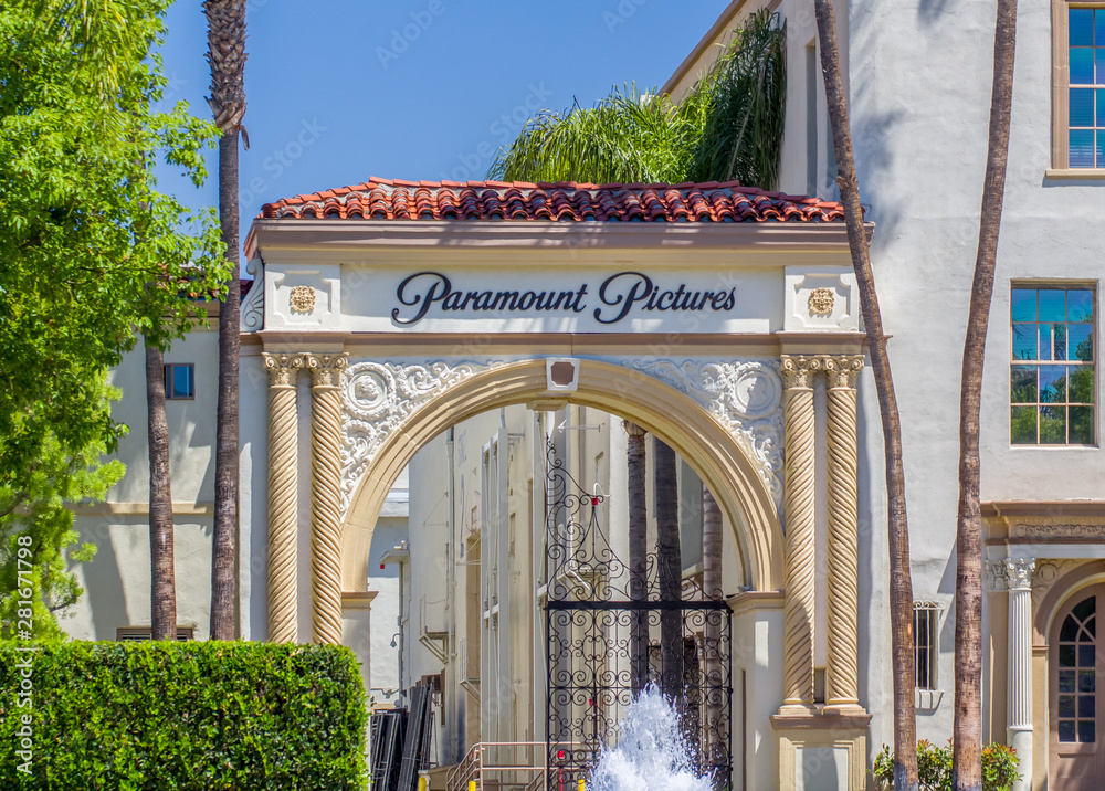 Paramount Pictures Entrance and Sign Stock Photo | Adobe Stock