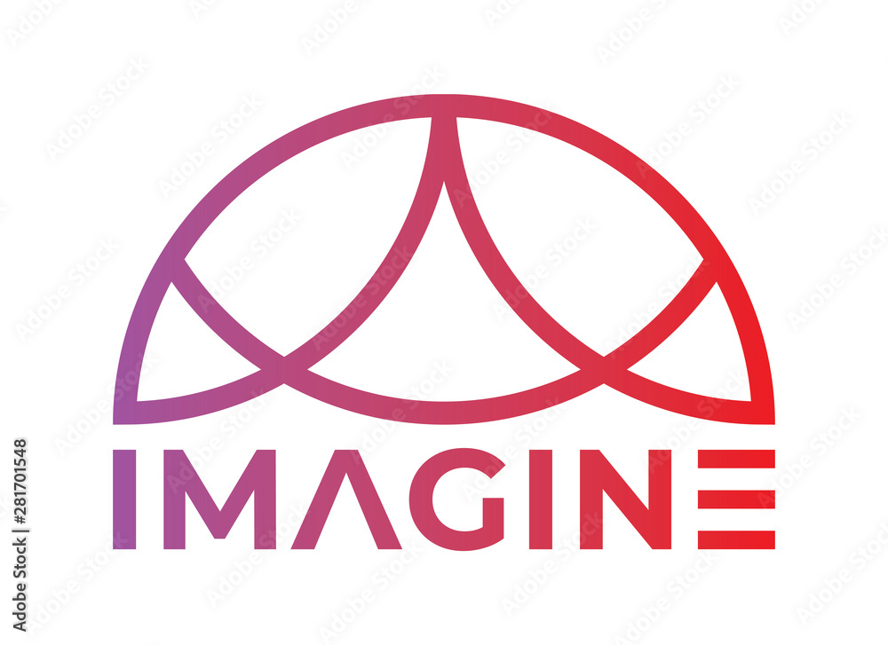 imagine logo. gradient imagine concept Stock Vector | Adobe Stock