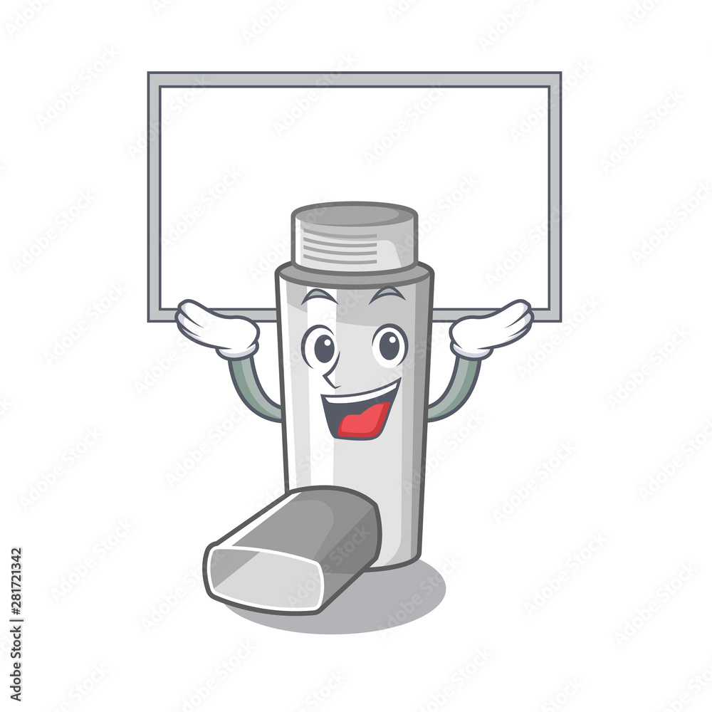 Up board asthma inhaler in the cartoon shape Stock Vector | Adobe Stock