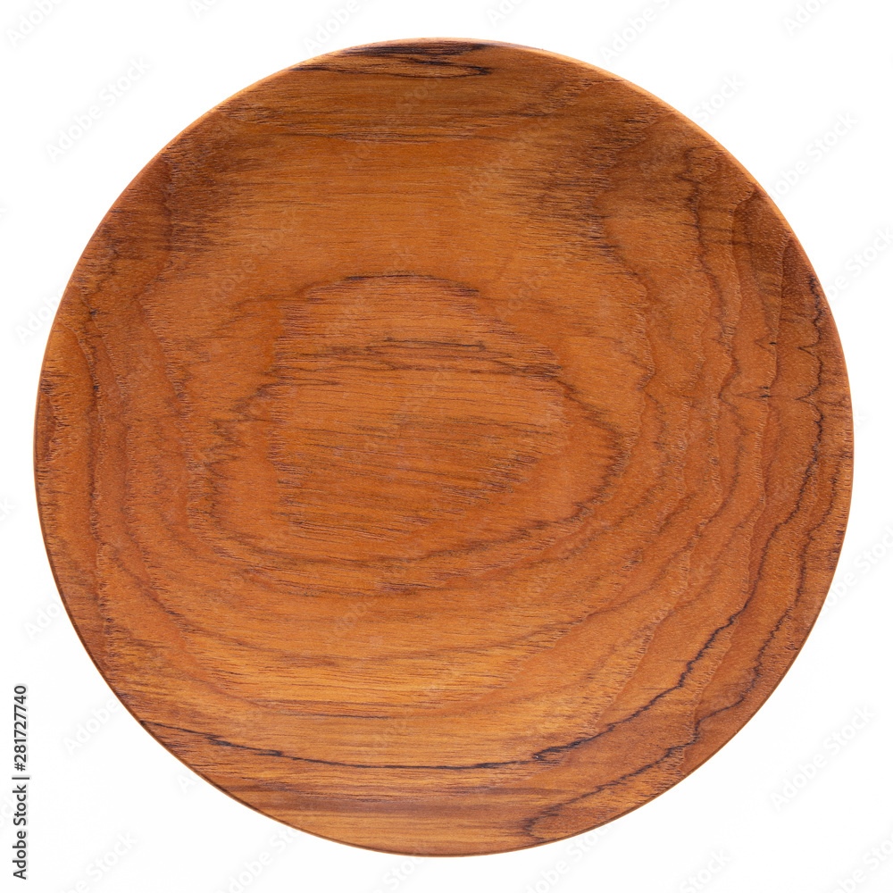 Handmade teak wood plate, teak wood texture. Stock Photo | Adobe Stock