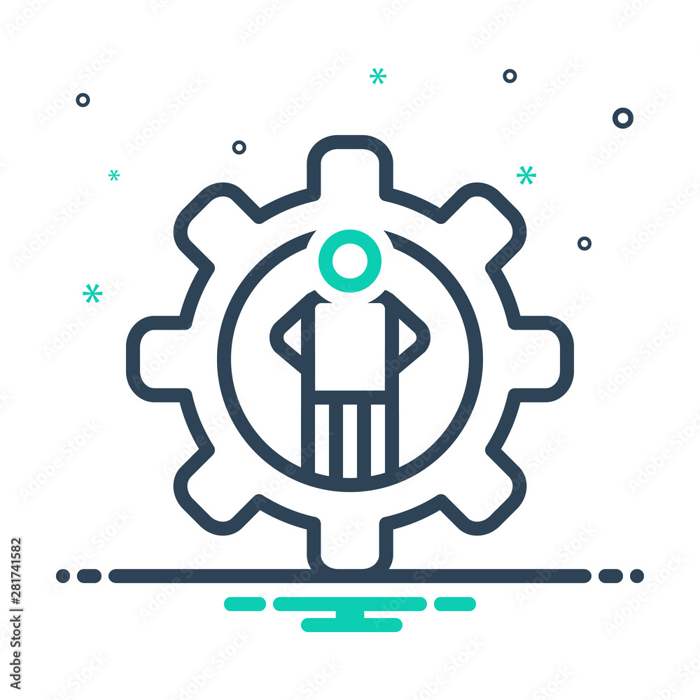 mix icon for competence Stock Vector | Adobe Stock