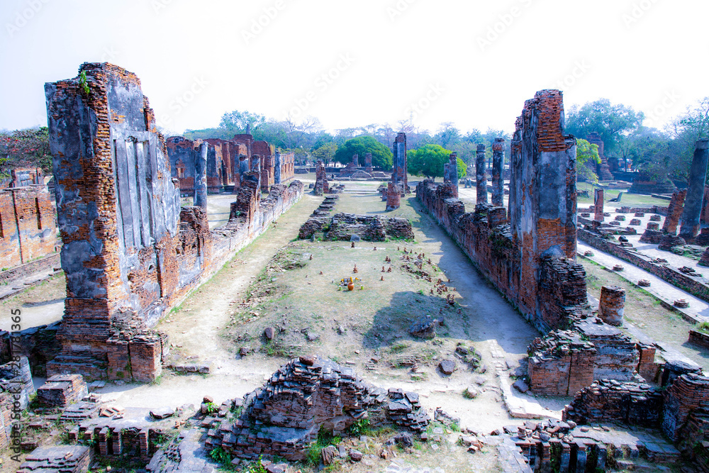 Ancient historic city at Ayodhya provine from Thailand. Stock Photo ...