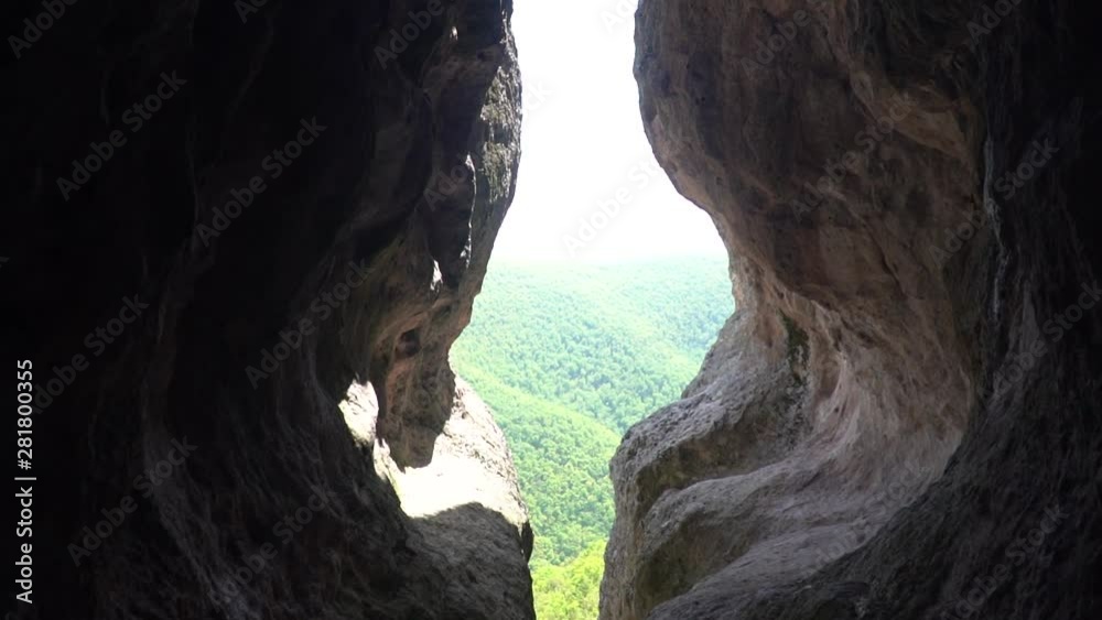 The womb cave also known as Utroba cave in Bulgaria Stock-Video | Adobe ...