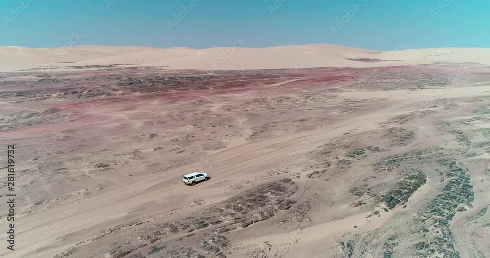 Vídeo do Stock: Arial birds eye view of the magnificent Namibian ...