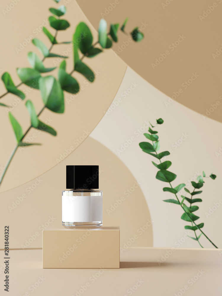 Background for cosmetic product branding, identity and packaging ...