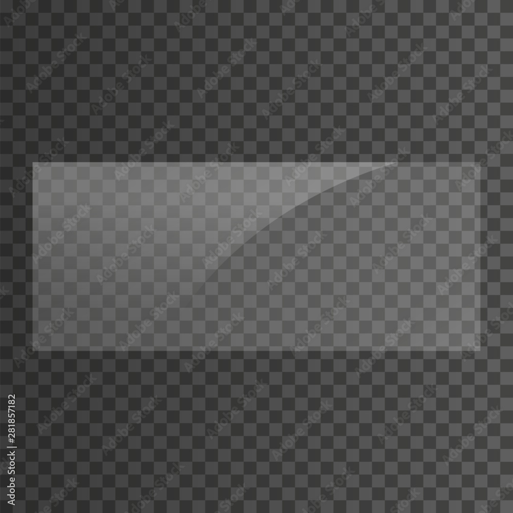 Rectangular 21x9 glass plate. Light effect for a picture or a mirror ...