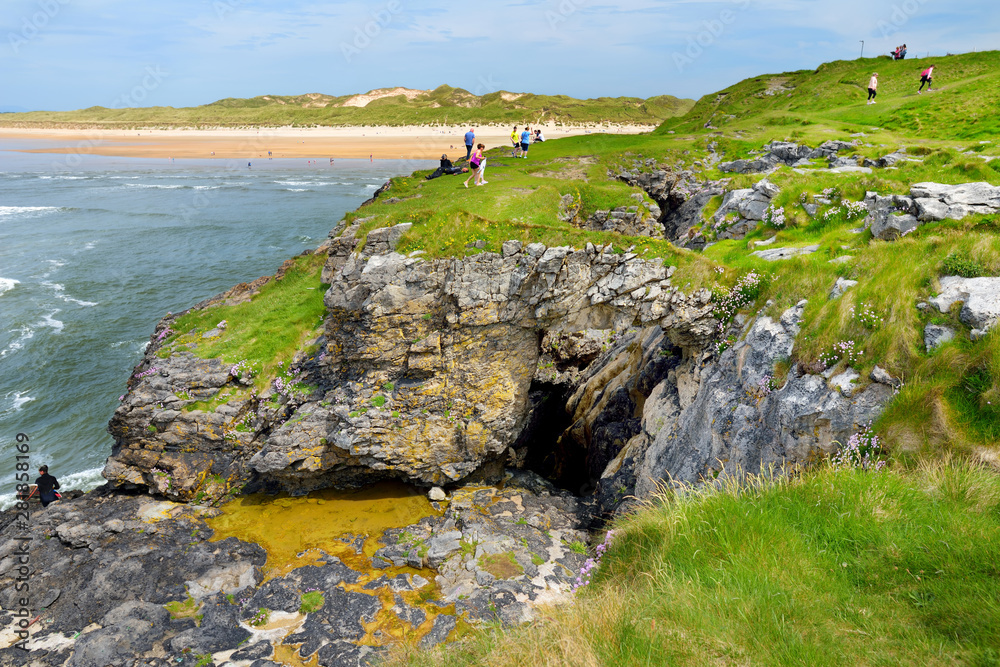 Spectacular Tullan Strand, one of Donegal's renowned surf beaches ...