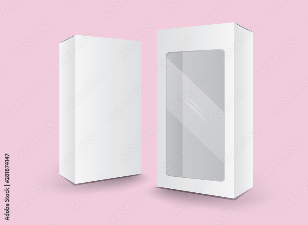 White package box vector, package design, 3d box, product design ...