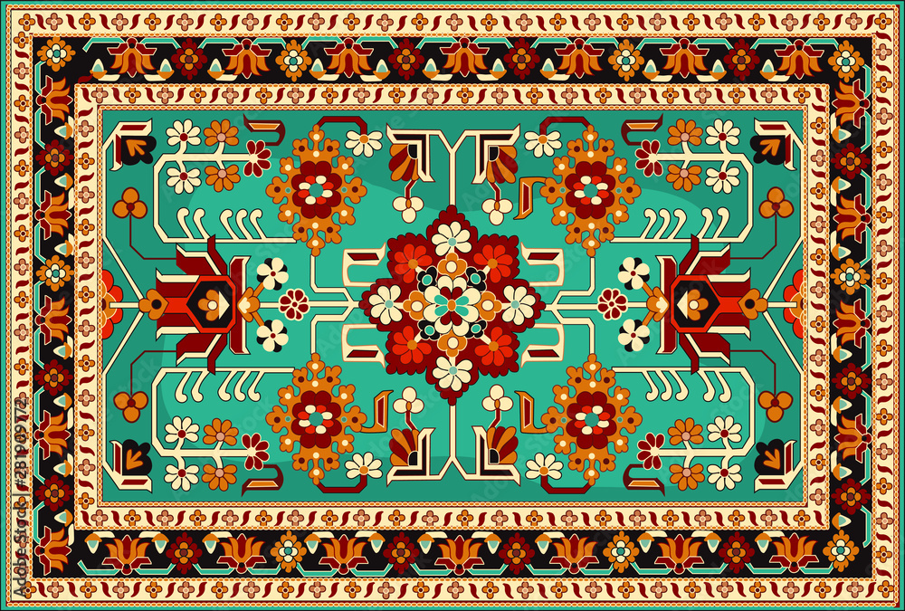 Persian carpet original design, tribal vector texture. Easy to edit and ...