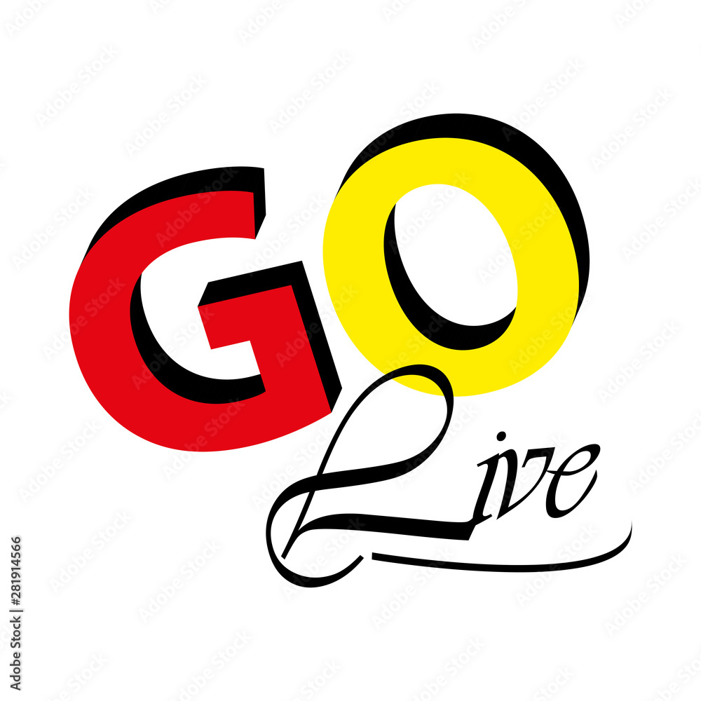 go live letter icon logo vector design template Stock Vector | Adobe Stock