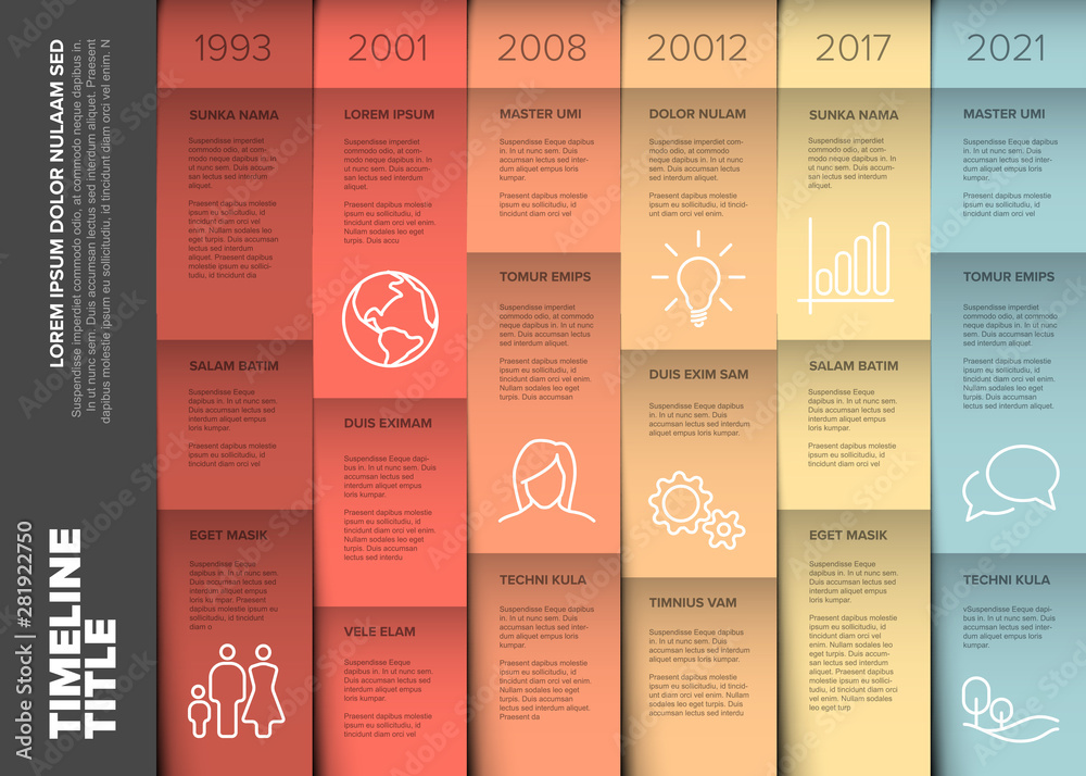 Vector multipurpose Infographic timeline table template Stock Vector ...