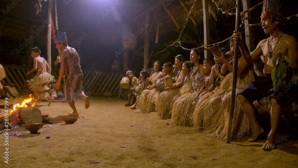 Aboriginal Culture And Art Show Indigenous Performing Dance And Playing ...