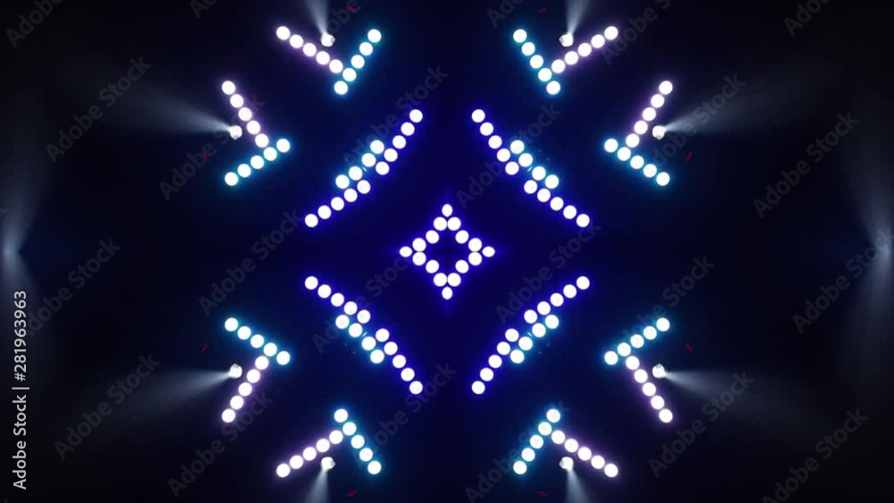 2 LED Shapes Kaleida is a fascinating stock motion graphics video that ...