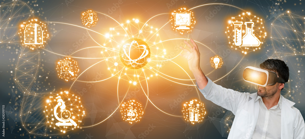 Medical Healthcare Research and Development Concept. Doctor in hospital ...