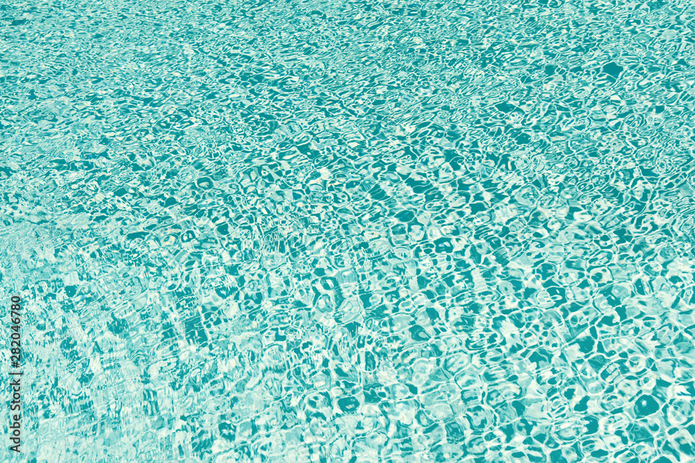 Sea transparent clear water. Water surface. Hygienic measures public ...