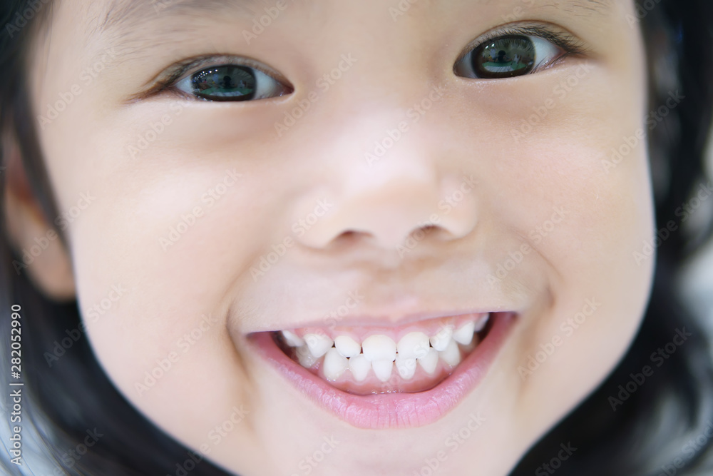 Smiling Human Face Teeth