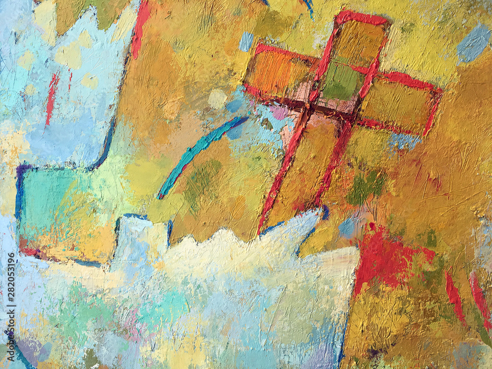 Christian concept in handmade style on the canvas. Illustration of ...