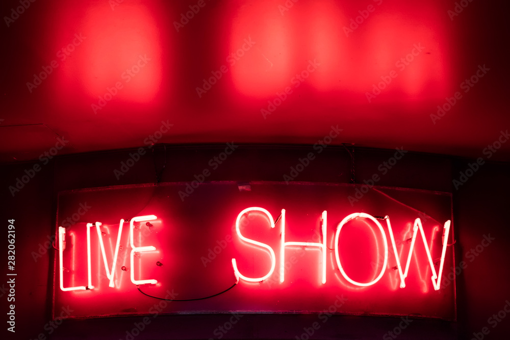 Live show sign Stock Photo | Adobe Stock