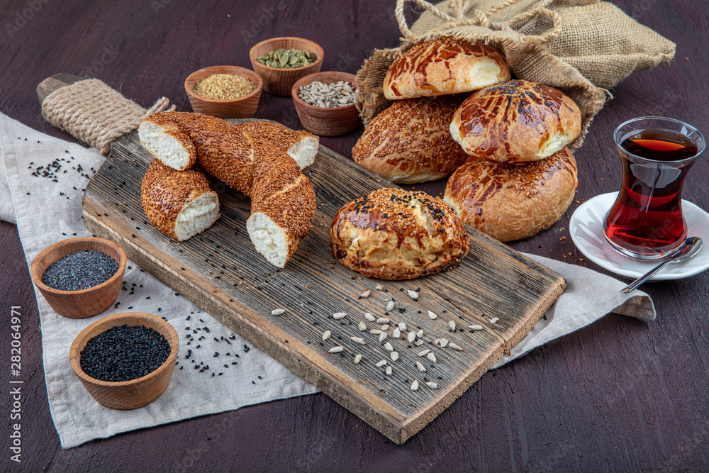 Turkish pastry product , tasty pogaca. Turkish Pastries; pogaca, borek ...