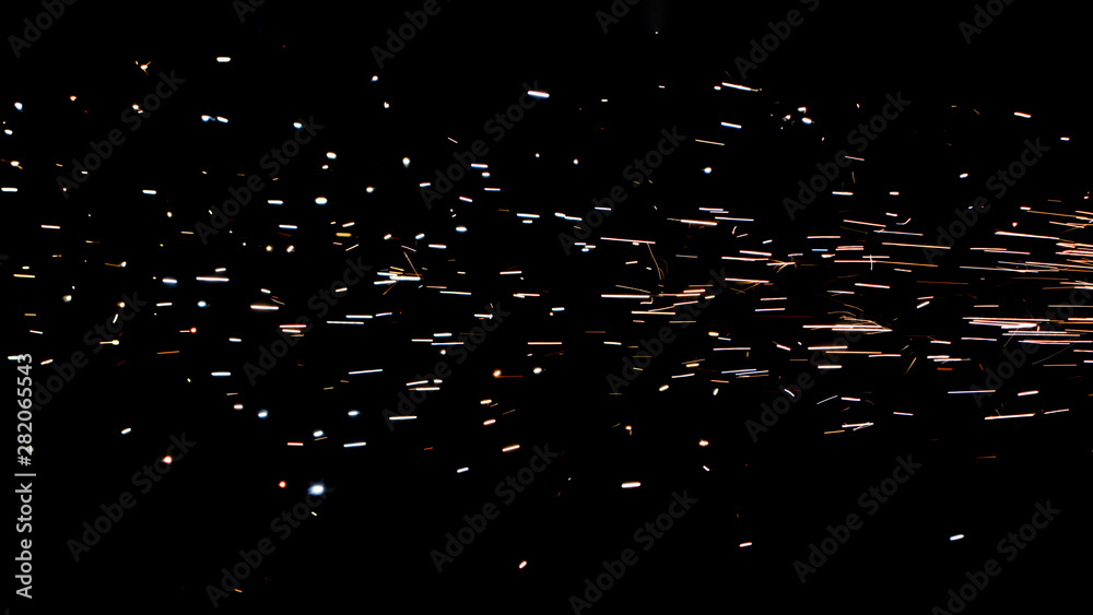 Splash of glowing particles Stock Photo | Adobe Stock