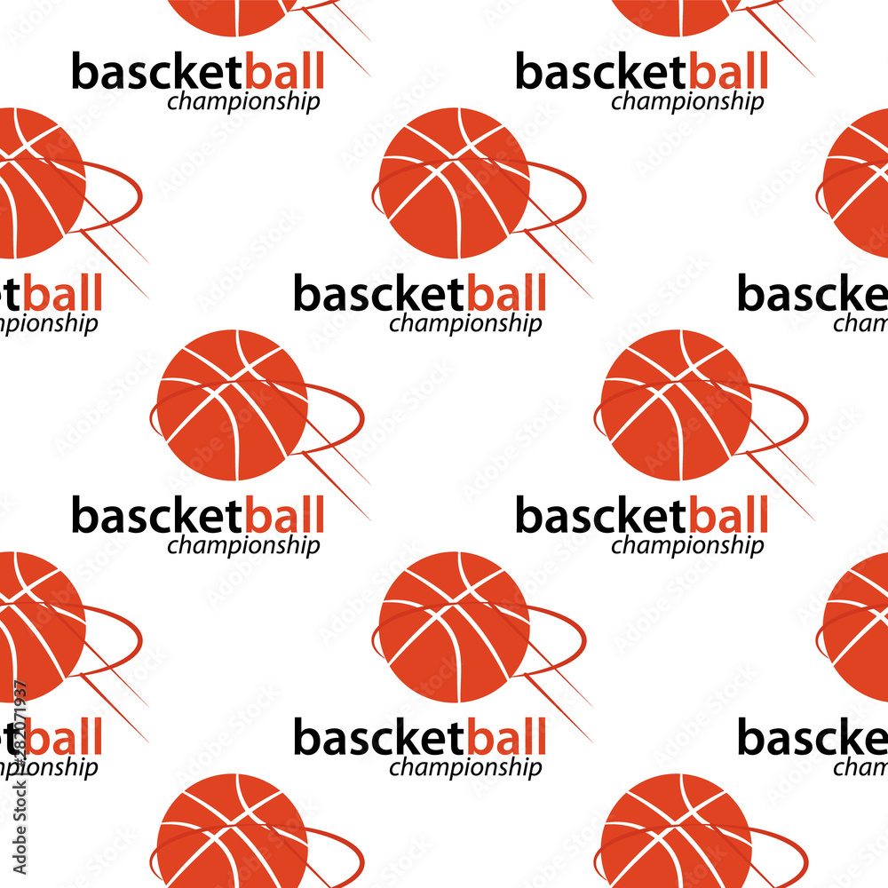 Bascketball championship semless background. For poster and banner ...