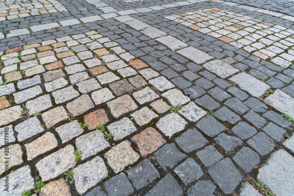 Old paving stones pattern. Texture of ancient german cobblestone in ... Old paving stones pattern. Texture of ancient german cobblestone in ...
