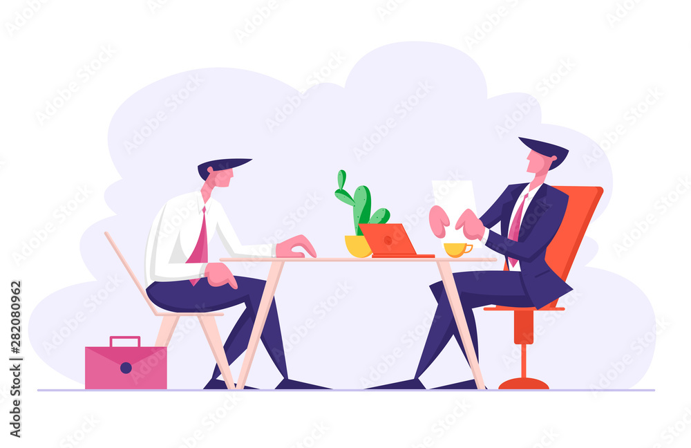 Job Interview with Selection Committee Manager Asking Questions to ...