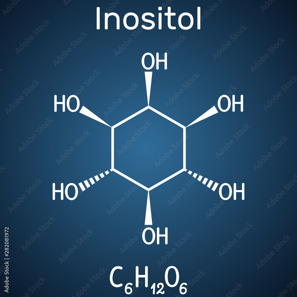 Inositol, myo-inositol, vitamin-like essential nutrien molecule ...