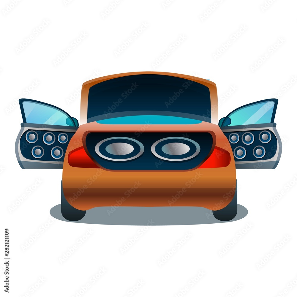Car audio system icon. Cartoon of car audio system vector icon for web ...