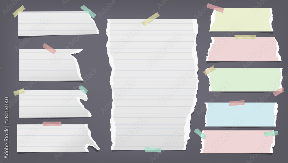 Torn Note Paper Vector