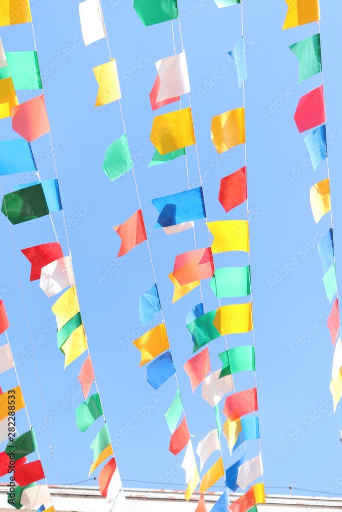 Brazilian Traditional party // Bandeirolas festa junina Stock Photo ...