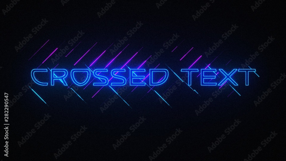 Crossed Text Title Stock Template | Adobe Stock