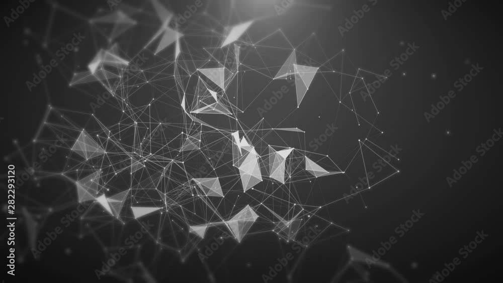Black network lines hi-tech background animation Stock Video | Adobe Stock