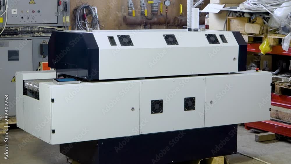 Surface mount technology assembly line also called SMT line for ...