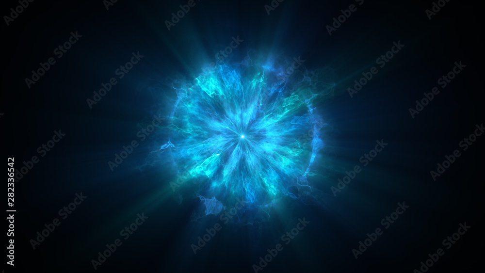 Colorful shock wave consisting particles. VFX elements, Graphic ...