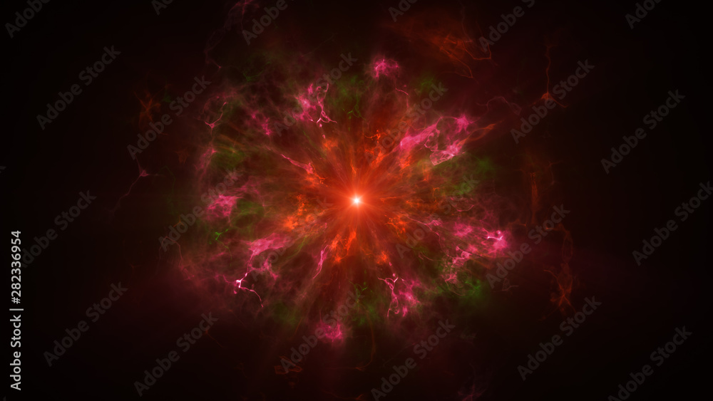 Colorful shock wave consisting particles. VFX elements, Graphic ...