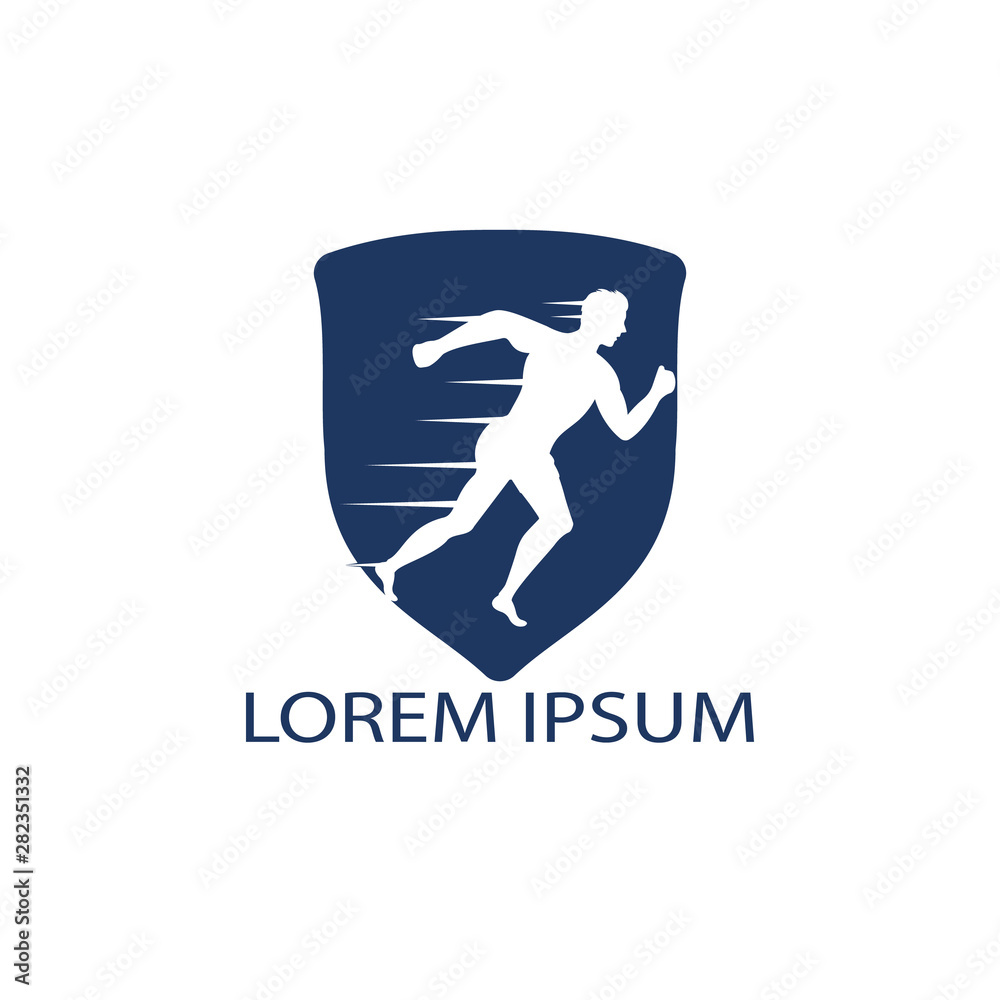 Running and Marathon Logo Vector Design. Running man vector symbol ...